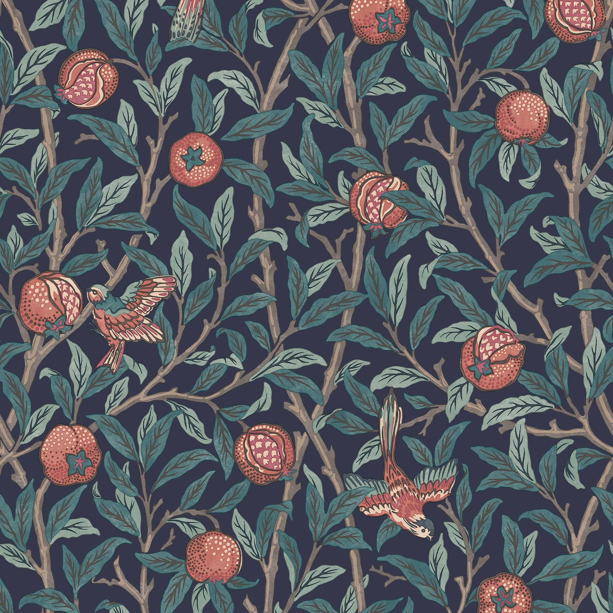 124259 Bird & Pomegranate William Morris at Home by Graham Brown ...