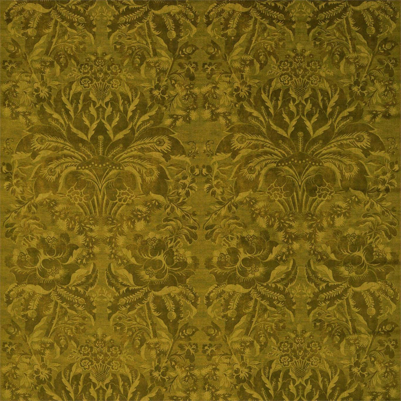 Zoffany Damask Ducato Velvet 322686 Tiger s Eye Fabric | WallpaperSales ...