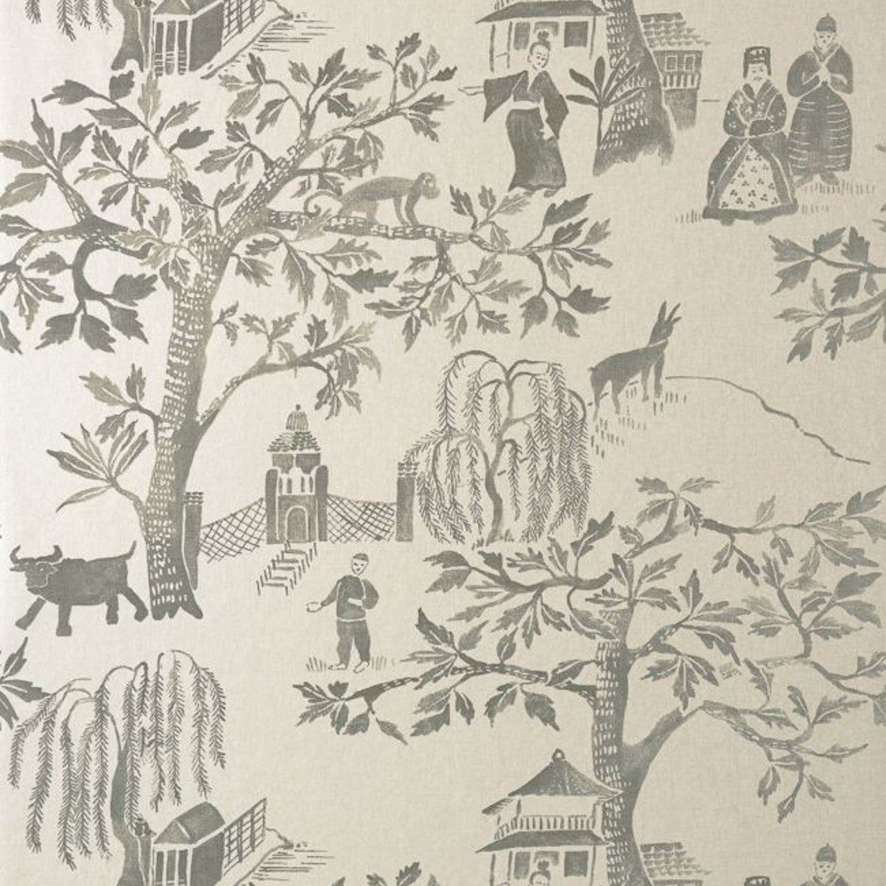AT7912 Willow Wood Watermark Wallpaper by Anna French | Wallpaper Sales