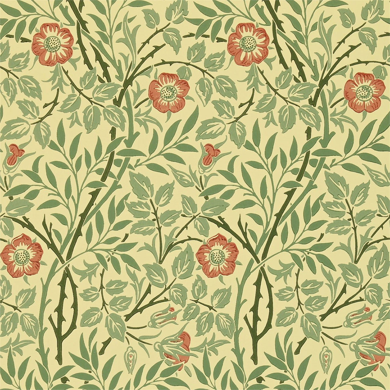 210478 Sweet Briar Wallpaper by Morris & Co | Wallpaper Sales