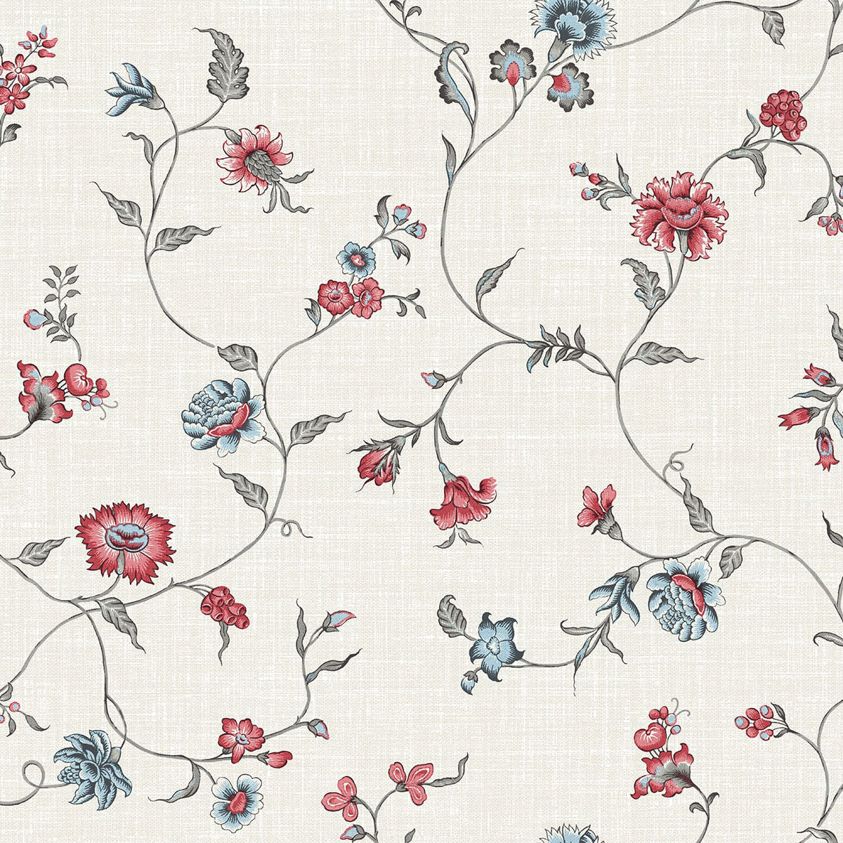 FC61001 Florale French Country Umbria Red Wallpaper By Galerie ...